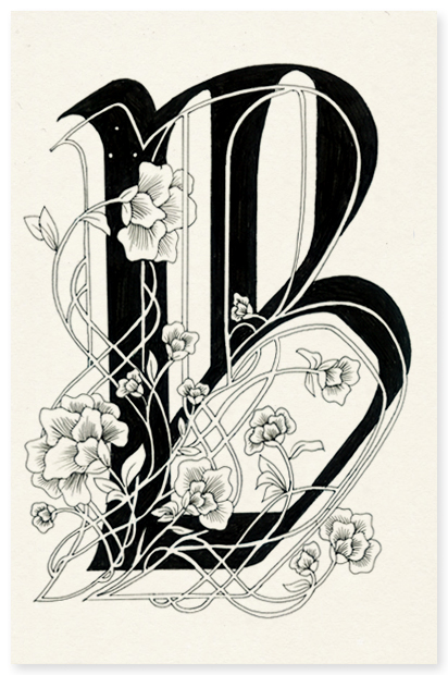 Fancy letter b, Fancy letters, Letter b